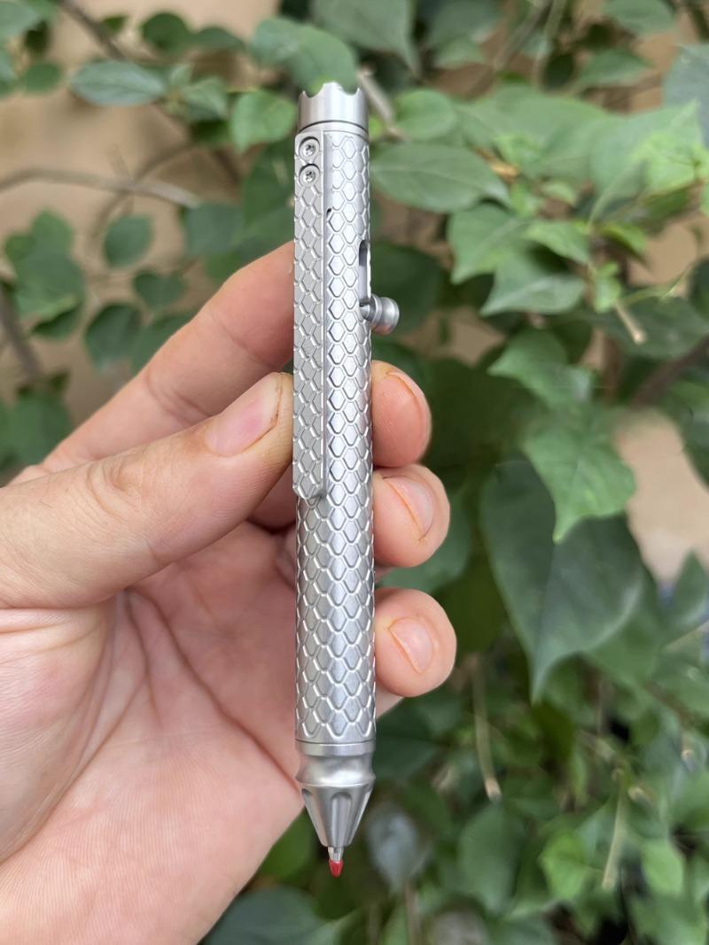 EDC Titanium Ballpoint Pen Pocket Signature Witing Pen Fidget Spinner ...