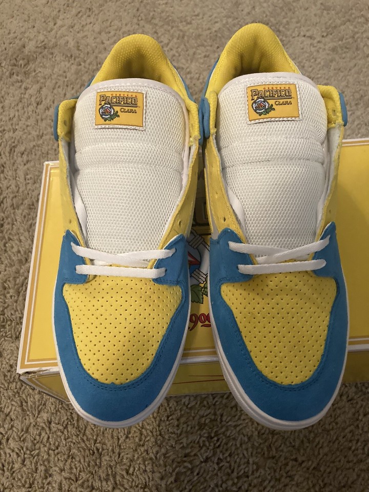 Lakai x Pacifico Telford Low White / Cyan Skate Shoes Brand New | eBay