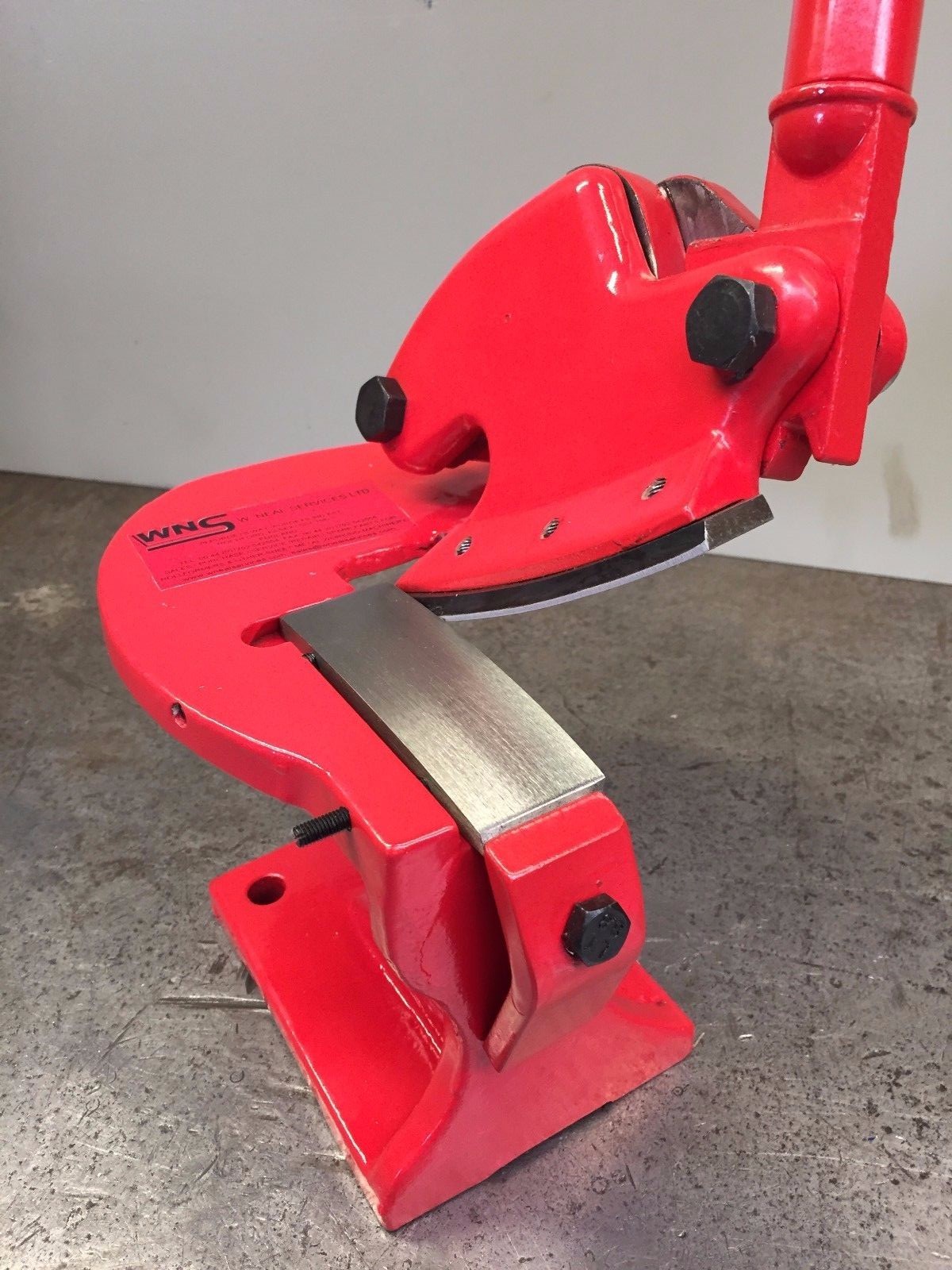 WNS Heavy Duty Throatless Shear Curved Blade Metal Cropper Cutter ...