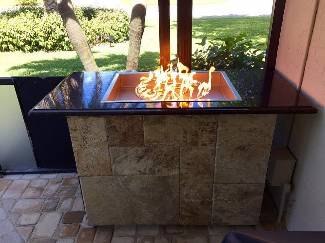 316 Stainless 12” Fire Ring Pre Plumbed Gas Fire Pit/ Table Kit W ...