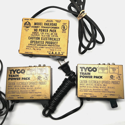 3 HO Train Power Packs, (2) Tyco 899BP (1) AHM 70277 Untested | eBay