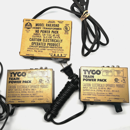 3 HO Train Power Packs, (2) Tyco 899BP (1) AHM 70277 Untested | eBay