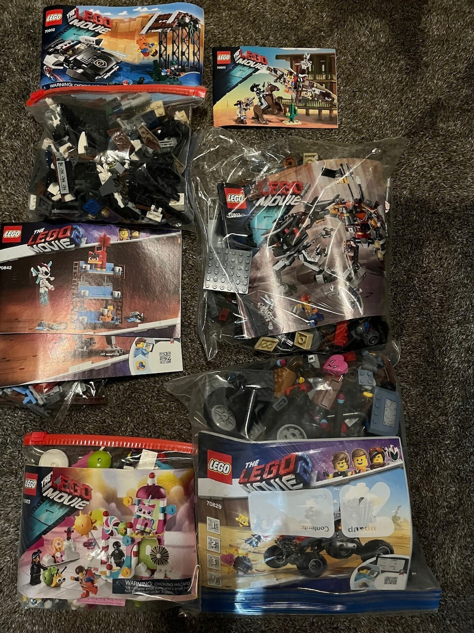 LEGO Movie MetalBeard's Duel 70807 Cloud Cuckoo 70803 70829 70824 Lot ...