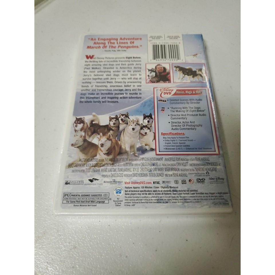 Eight Below (DVD, 2006, Widescreen) Brand New Factory Sealed | eBay