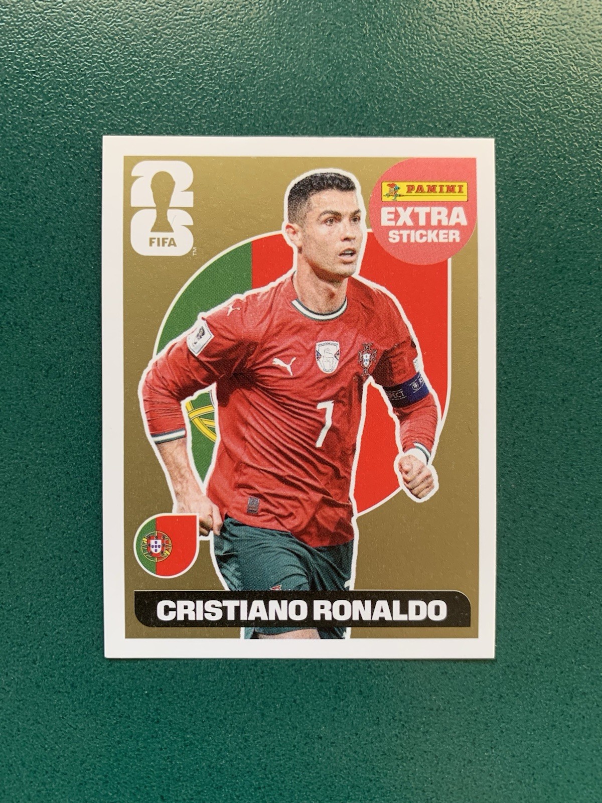 Panini World Cup 2026 -- EXTRA STICKER GOLD -- Cristiano