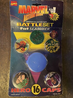 Marvel Action Hour Battle Set Pogs vintage sealed pack pog milk caps | eBay