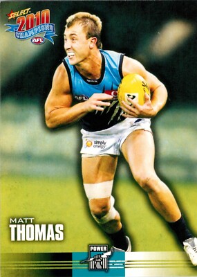 2010 PORT ADELAIDE POWER AFL Card MATT THOMAS | eBay Australia