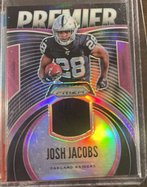 2019 Panini Prizm - Premier Jerseys Pink #PJ-JJA Josh Jacobs (MEM, RC ...