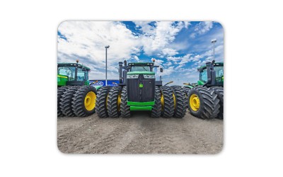 Green Tractors Mouse Mat Pad - Farm Machinery Agriculture Computer Gift ...