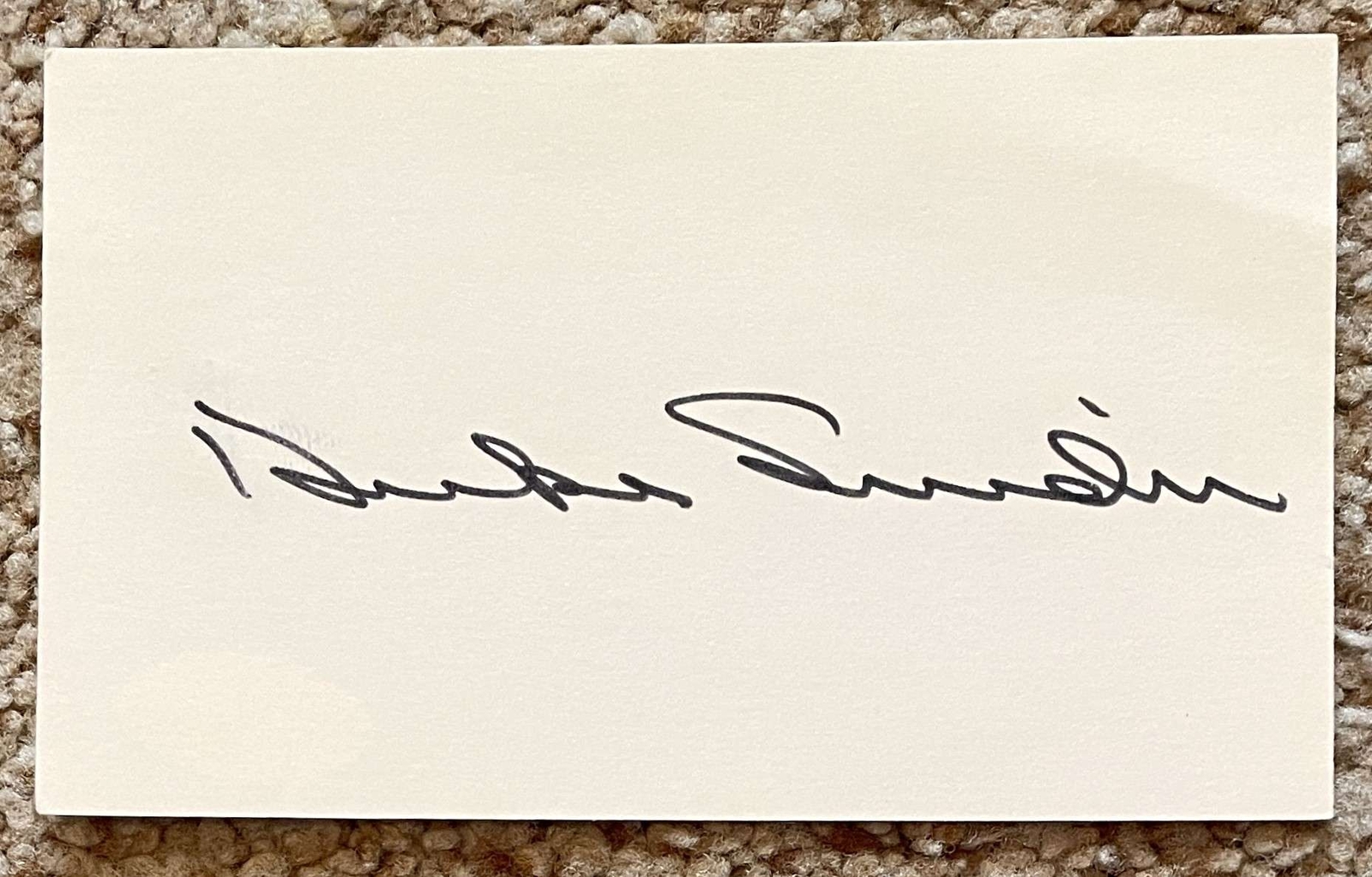 Duke Snider signed card - Dodgers Giants debut 1947 - light smudge, JSA ...