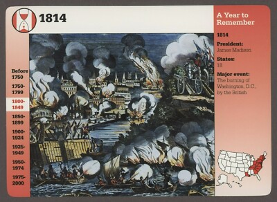 1814 A Year to Remember Story of America History Card | eBay