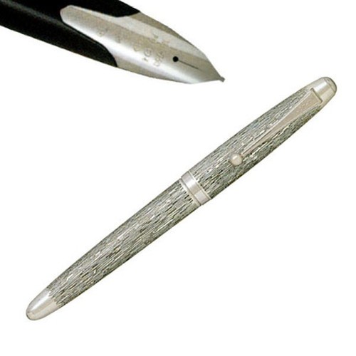 Pilot SILVERN (Sterling Silver) 18K Fountain Pen Tsumugi Fine Nib FK ...