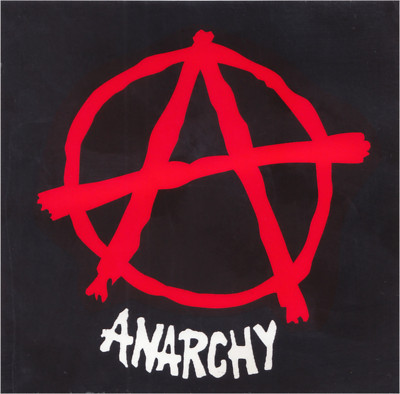 Sticker - Vintage 1990s Anarchy Red Symbol Square Punk Rebellion Vinyl ...