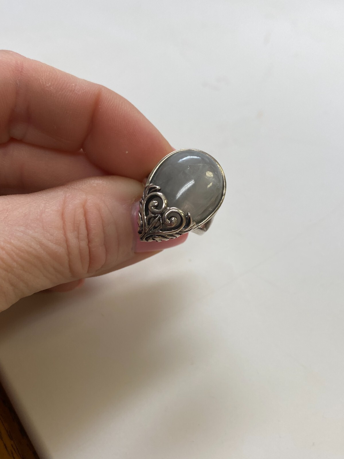 Studio Barse 925 Sterling Silver Grey Stone Ring Size 7 A69 PRELOVED ...
