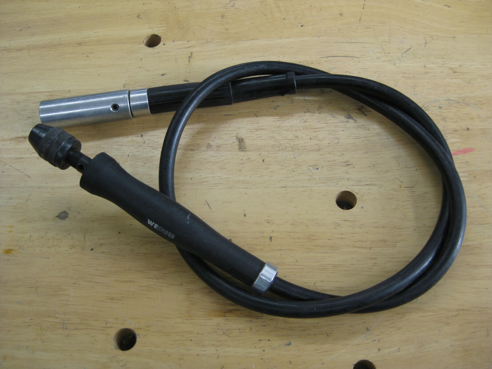 WECHEER 5 Foot FLEX SHAFT screws on the end of buffing machine Chuck on ...