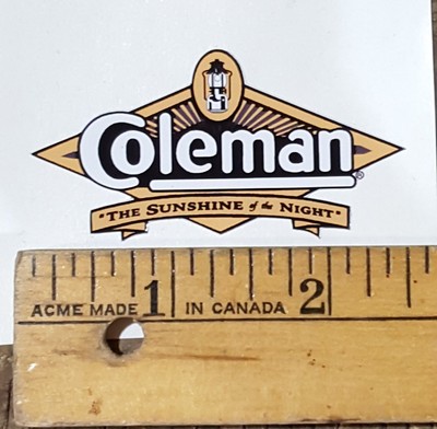 Coleman 228 Lantern Two (2) New Coleman Sunshine Of The Night Sticker ...