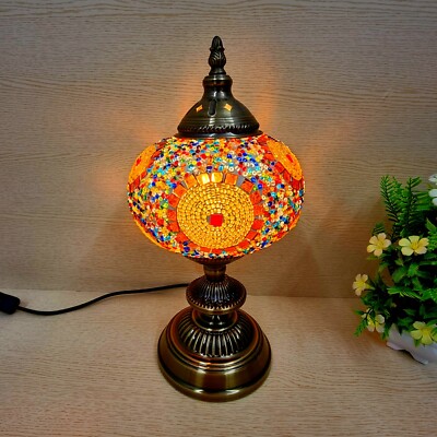 Handmade Turkish Glass Mosaic Lamp - (Medium) Design 17121 | eBay Australia
