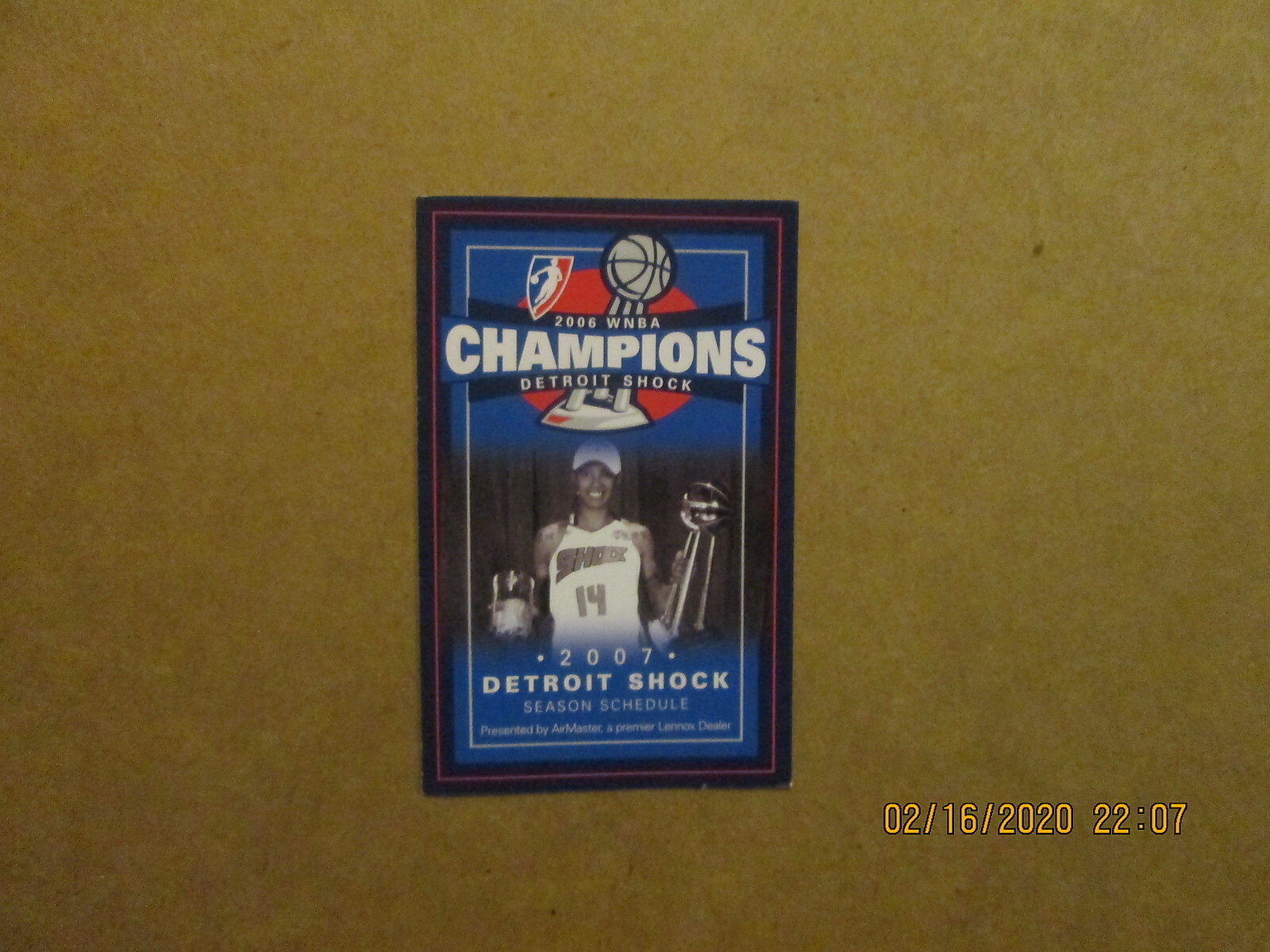 WNBA Detroit Shock Vintage 2006 WNBA Champions Circa 2007 Logo Pocket ...