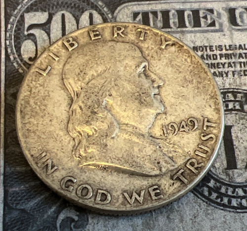 1949 P Silver Benjamin Franklin Half Dollar - Nice Find - Combined ...