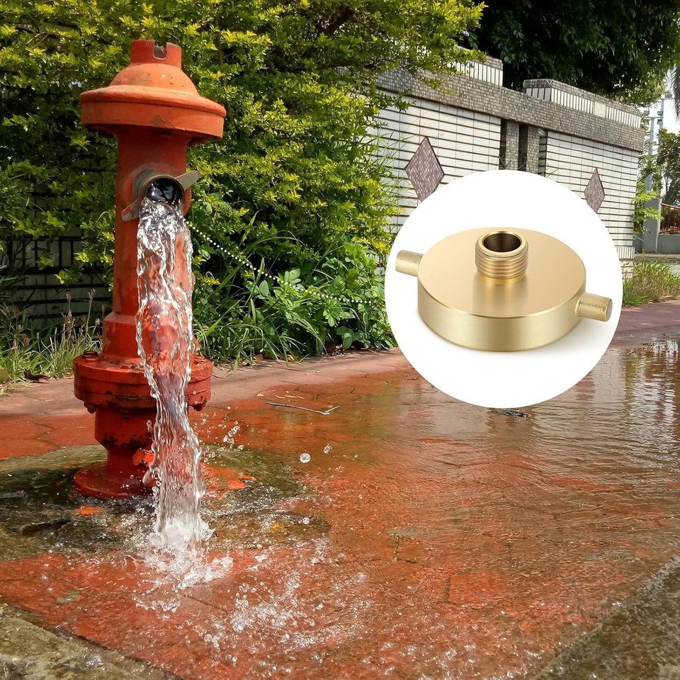 1Pack Fire Hydrant Hose Adapter 2-1/2" NST/NH Female X 3/4" GHT Male ...