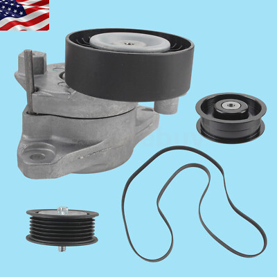For Mercedes-Benz Engine Drive Belt Tensioner & Idler Pulley Serpentine ...
