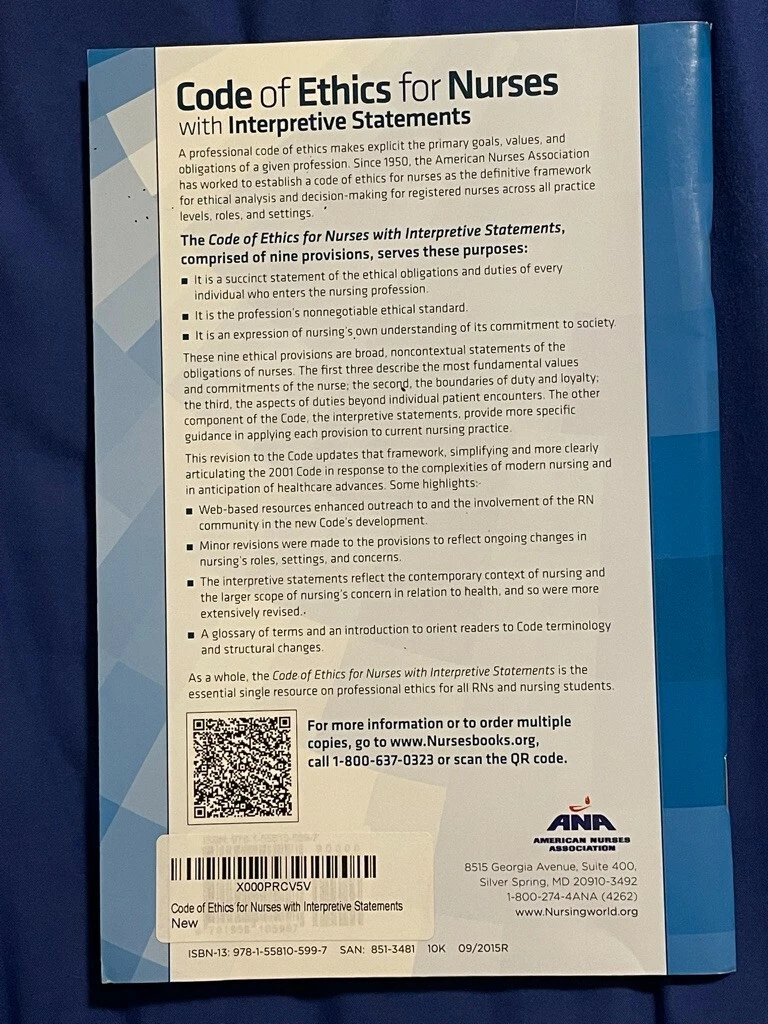 Code Of Ethics For Nurses