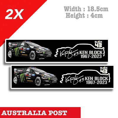 Ken Block 43 Ken Block Skull R.I.P 1967-2023 Drift Ford Decal Sticker ...