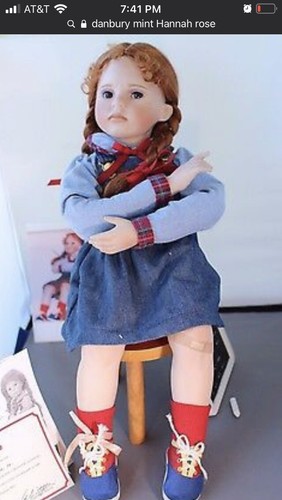 Danbury Mint Hannah Rose Kelly RuBert Porcelain Doll In Time Out ...