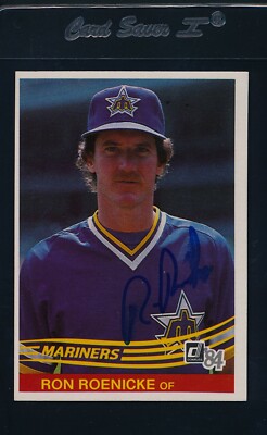 1984 Donruss #484 Ron Roenicke Mariners Signed Auto *23024 | eBay