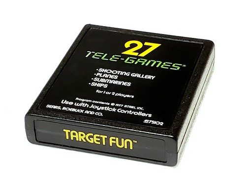 TARGET FUN (Atari 2600, 1977) Sears, Telegames, Yellow Label, Cleaned ...