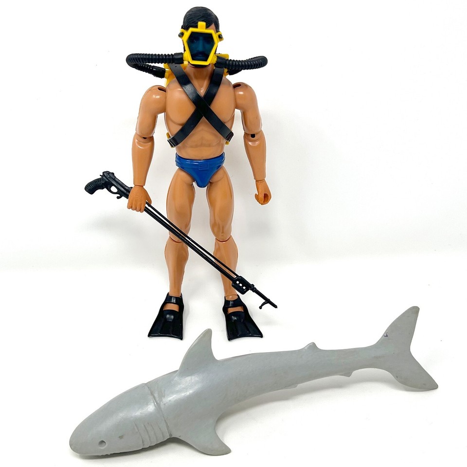 Vintage Hasbro GI SUPER Joe Commander Adventure Team Shark Adventure ...