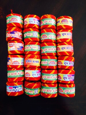 24 MOLI MAULI KALAWA SACRED RED THREAD HINDU RELIGIOUS PUJA - USA ...