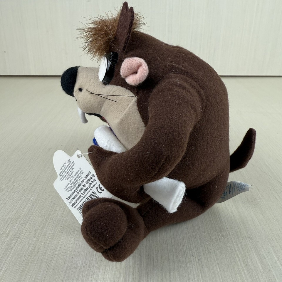 Vintage Tasmanian Devil Graduation Plush Toy Looney Tunes Applause New ...