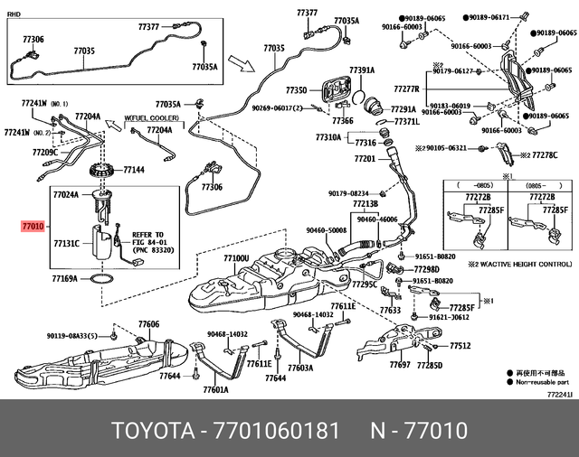 Genuine OE fuel level sensor 7701060181 for TOYOTA 77010-60181 online ...