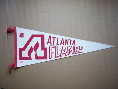 1970'S 1972/73 ATLANTA FLAMES NHL HOCKEY PENNANT FLAG SHARP+ WITH ...
