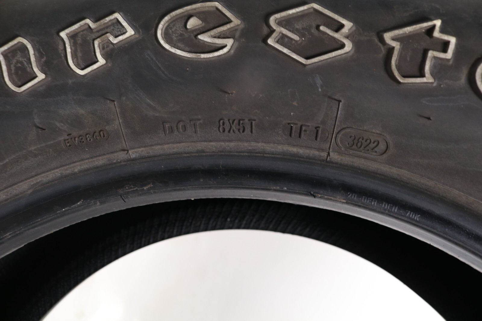 Set of 4 Used LT 285/60R20 Firestone Transforce AT - 125/122R - 8.5-9.5 ...
