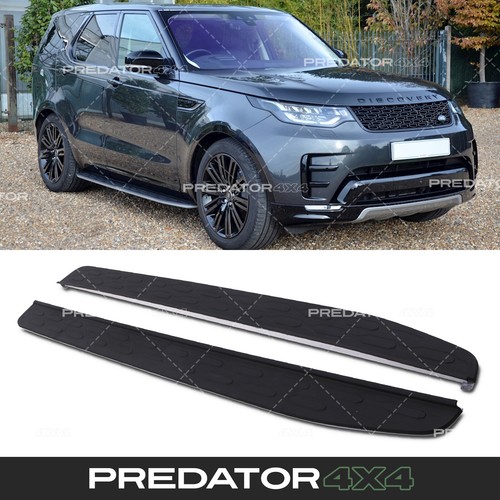 BLACK SIDE STEPS FOOT RAILS RUNNING BOARDS FOR LAND ROVER DISCOVERY 5 ...