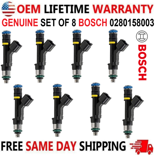 OEM BOSCH x8 Fuel Injectors for 2004 Ford F-150 & Heritage 5.4L V8 ...