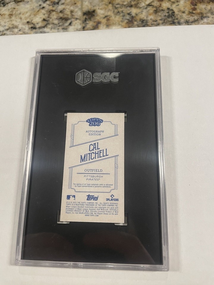 2023 Topps 206 High Series Cal Mitchell RC On-Card Auto Pirates Gem SGC ...