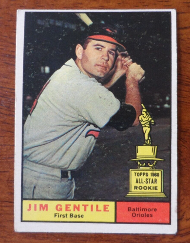 1961 TOPPS BASEBALL #559 JIM GENTILE BALTIMORE ORIOLES EX U-1085 | eBay