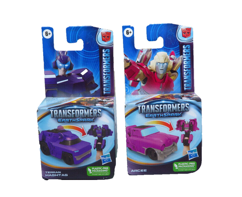 Transformers Toys EarthSpark Tacticon Terran, Arcee Hashtag Action ...