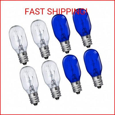 8 Pieces Lighted Make Up Mirror Bulbs 20W Replacement Bulbs for Double ...