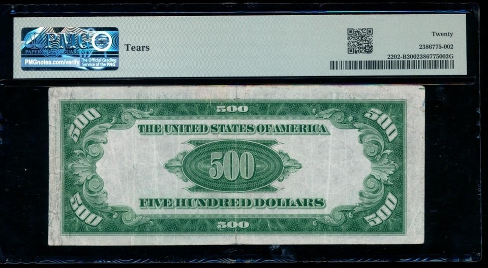 AC 1934A $500 FIVE HUNDRED DOLLAR BILL New York PMG 20 comment | eBay