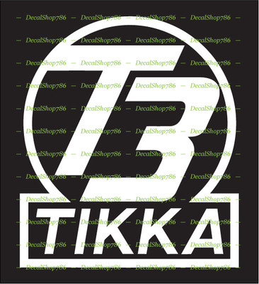 Tikka T3 Firearms - Outdoor Sports / Hunting - Vinyl Die-Cut Peel N ...