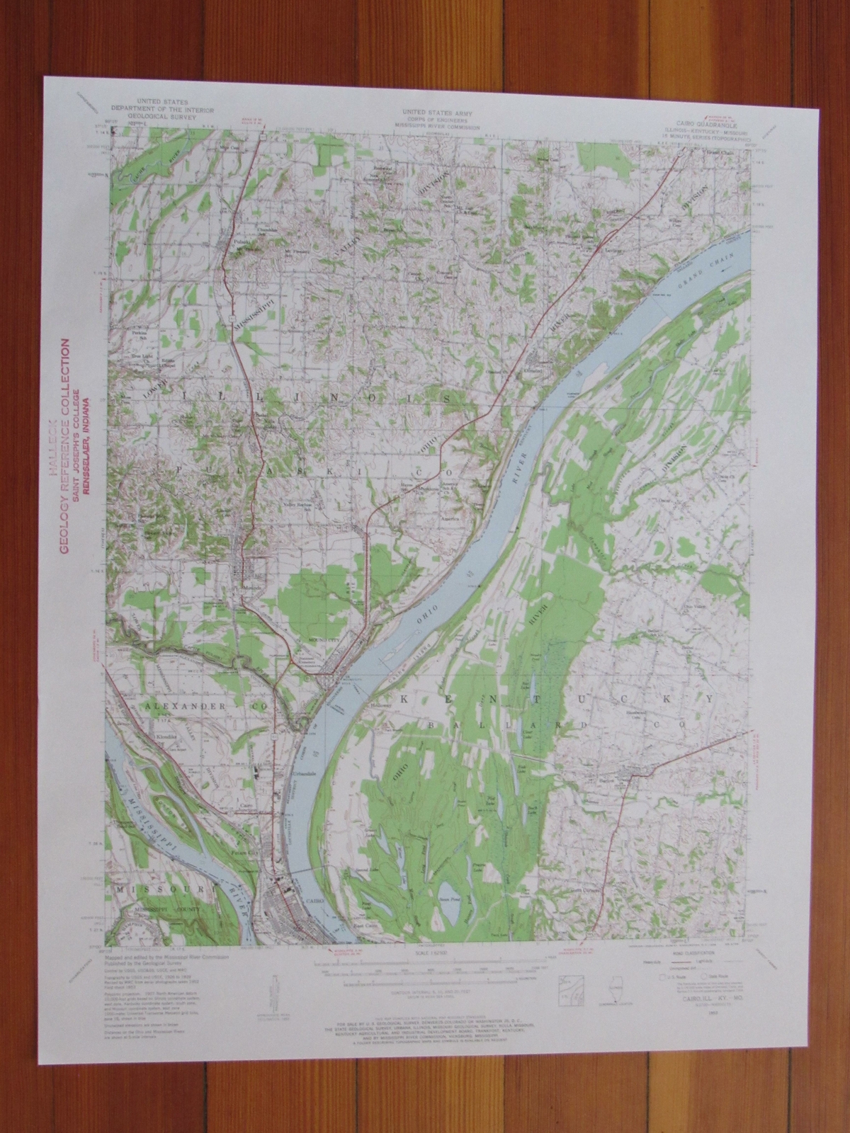 Cairo Illinois 1959 Original Vintage USGS Topo Map | eBay