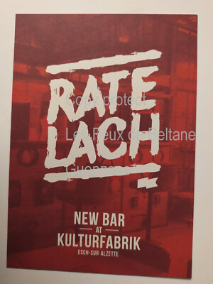 RATE LACH NEW BAR KULTURFABRIK ESCH SUR ALZETTE flyer carte postale | eBay