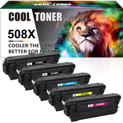 Toner Cartridge Replacement for HP M553n dn M577 M552d CF360X 2Black ...