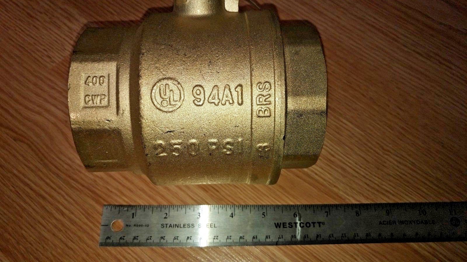 NEW! Apollo 94A Series Brass Ball Valve, Two Piece, Inline, Lever, 3 ...