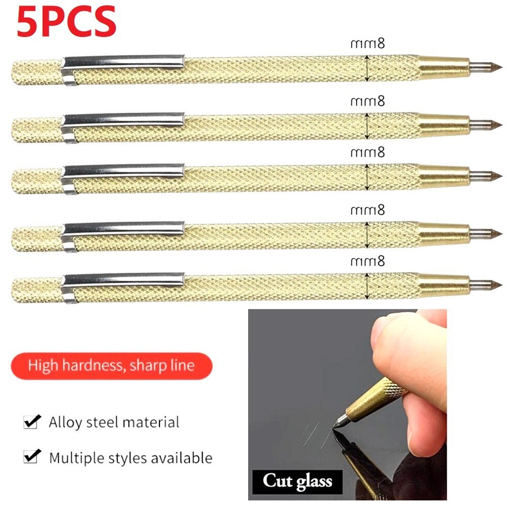 Cutting Pen Ceramic Tiles Metal Marker Tungsten Carbide Nib 5PCS ...