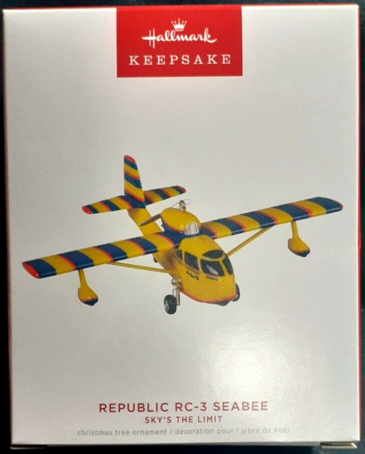 NIB 2022 HALLMARK KEEPSAKE ORNAMENT REPUBLIC RC-3 SEABEE 26th SKY'S THE ...